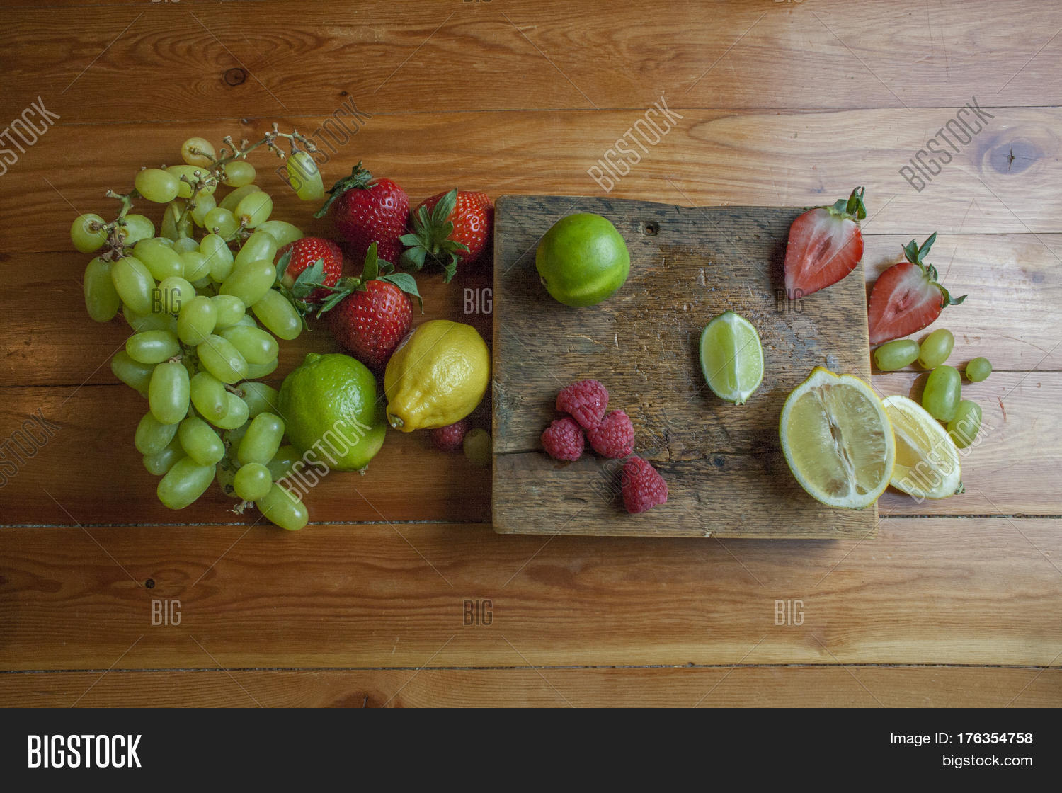 a photo of fruit on a cutting board Stock Photo & Stock Images | Bigstock
