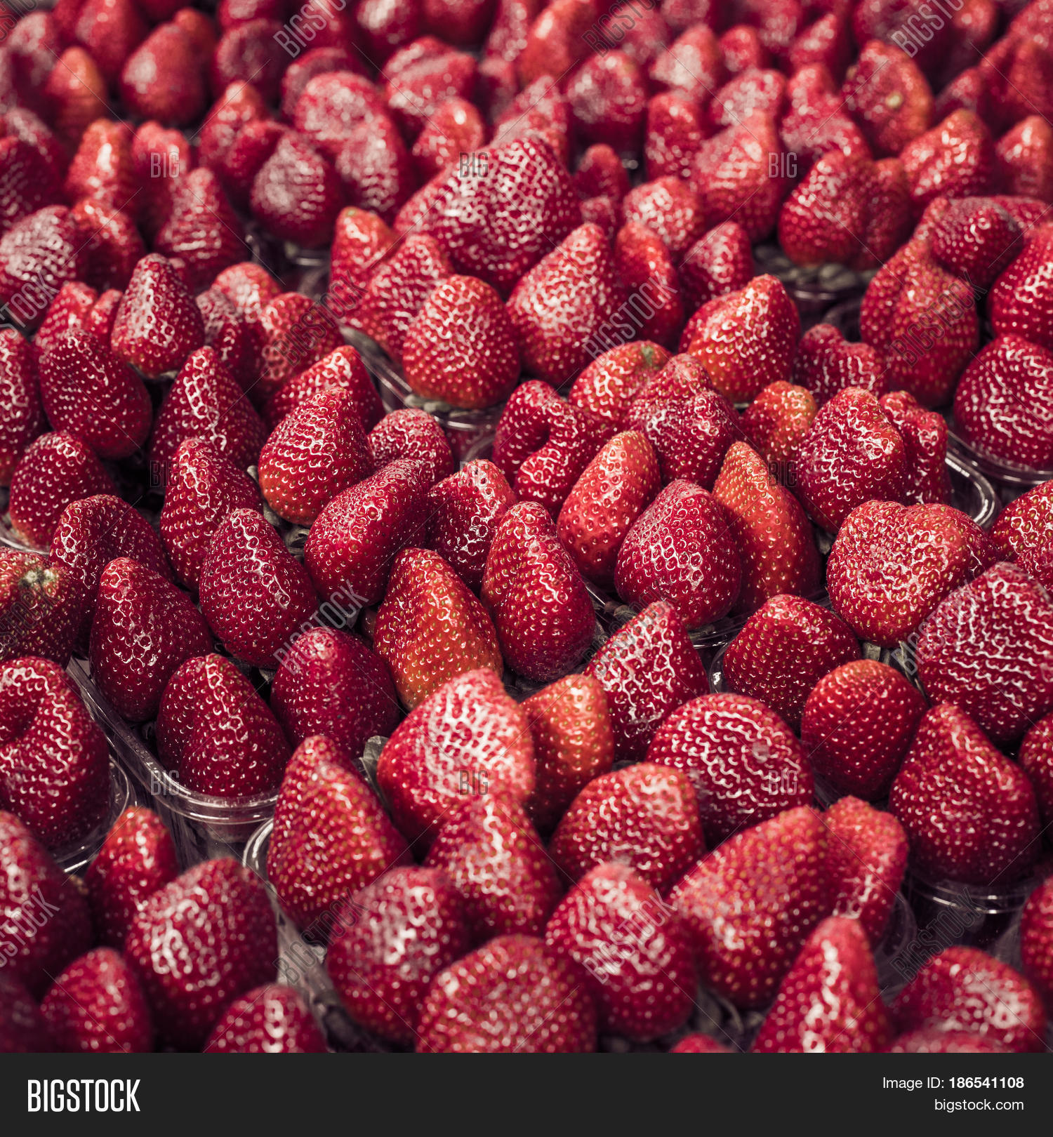 Dark Red Fresh Ripe Strawberries Image & Photo | Bigstock