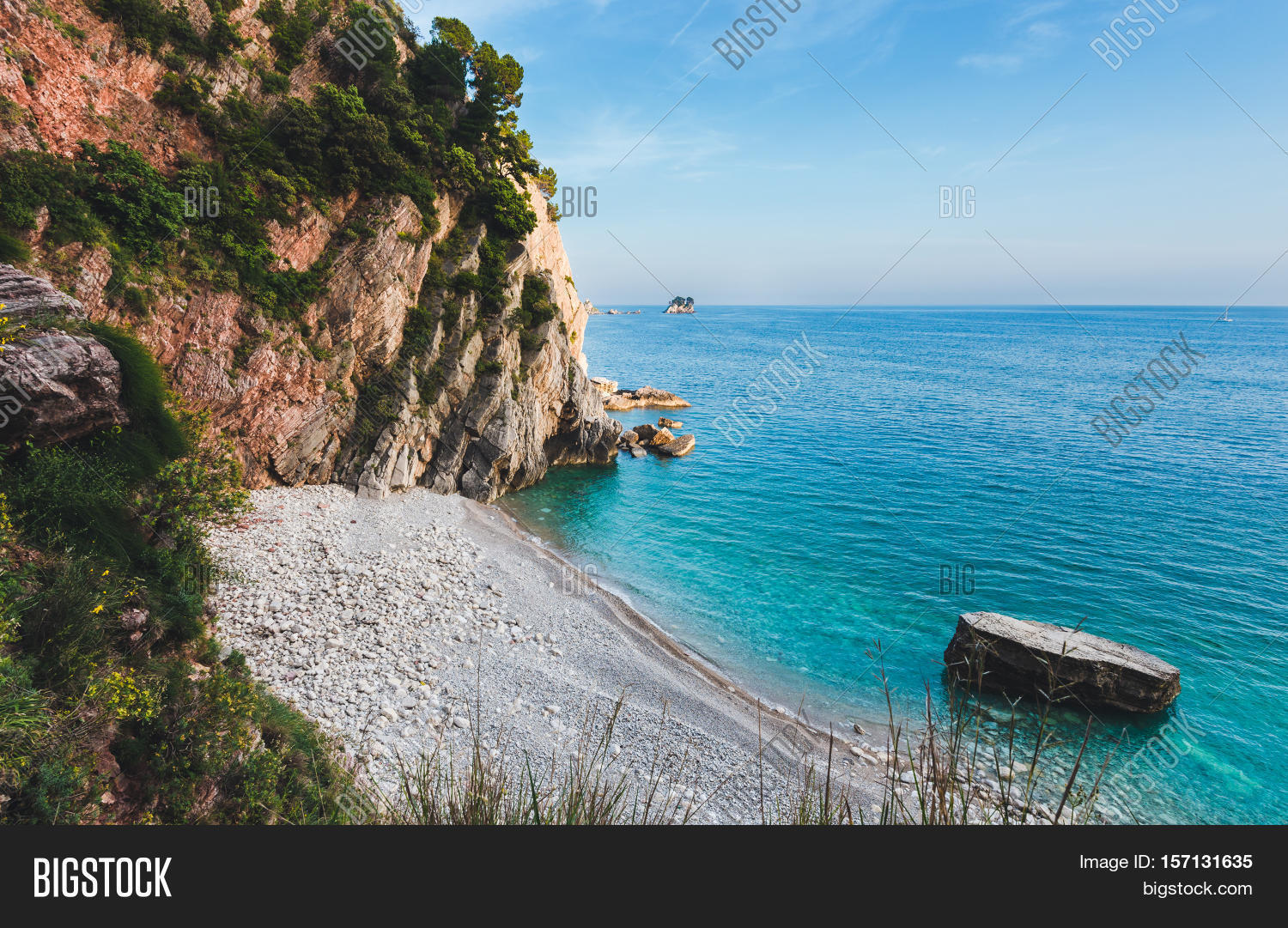 Hidden Pebble Beach Lonely Sveta Image & Photo | Bigstock