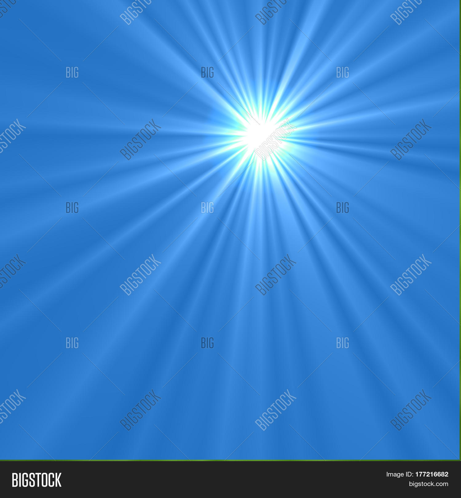 Sun Rays Blue Sky Image & Photo | Bigstock