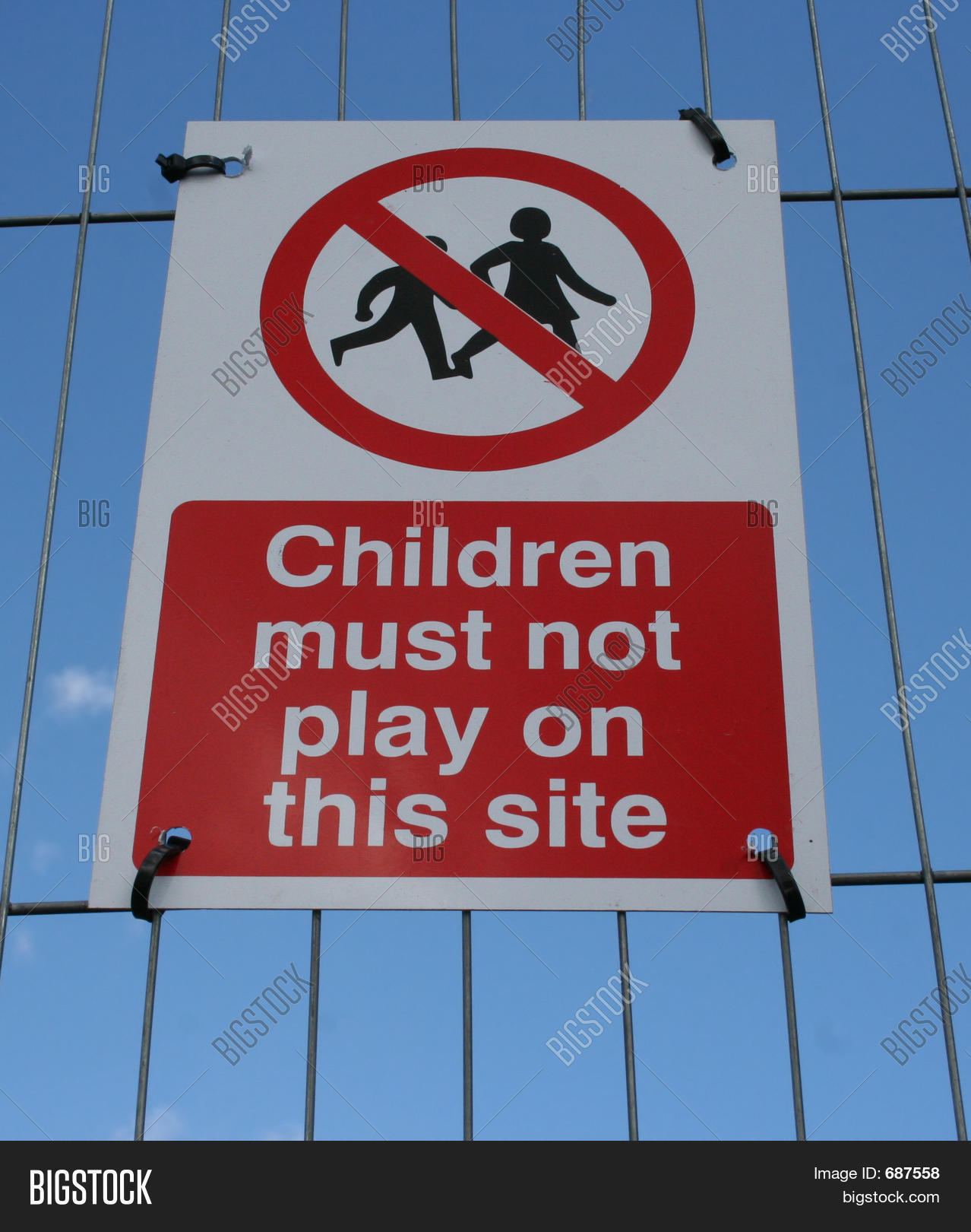 No Playing Sign Image & Photo | Bigstock