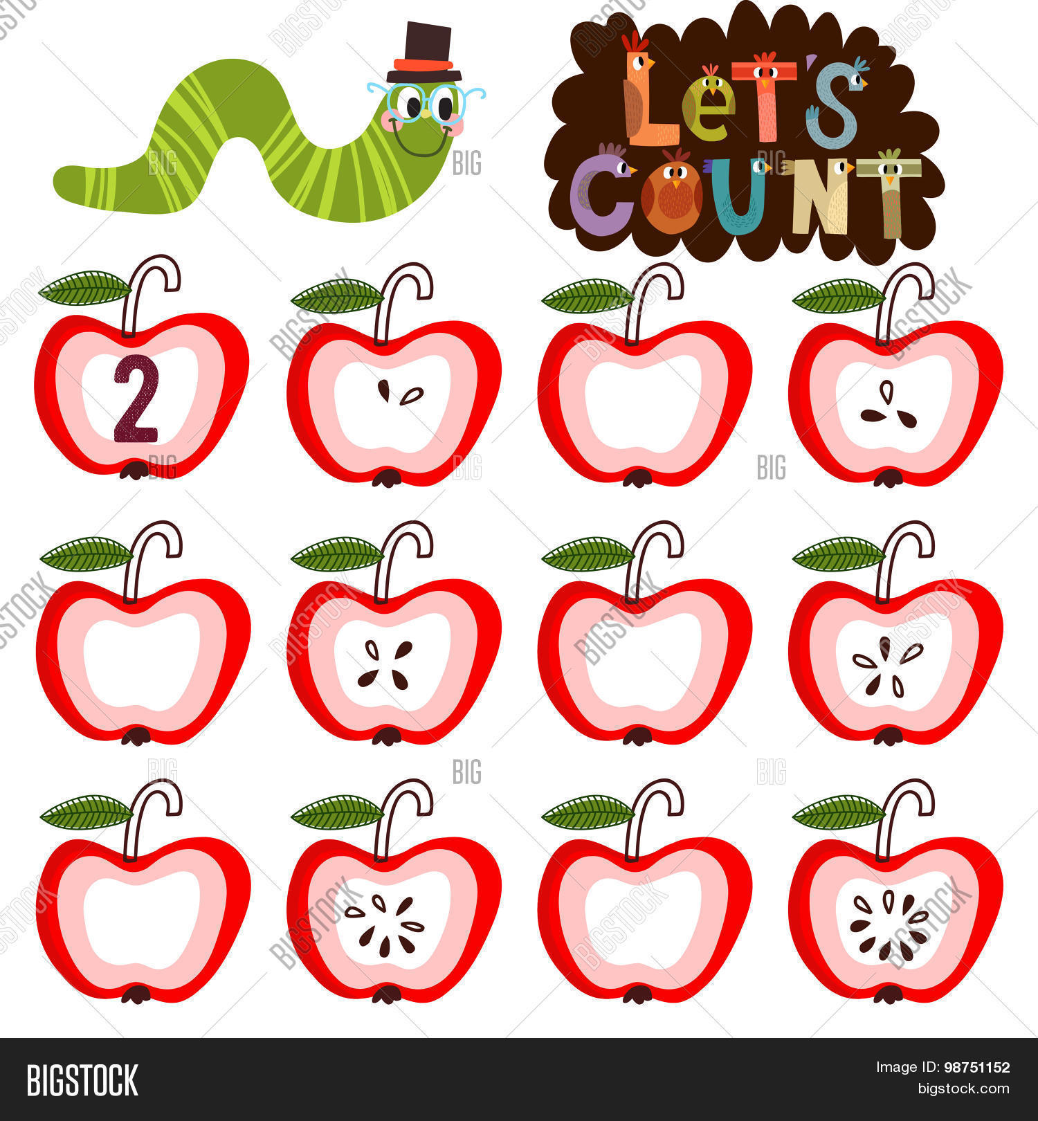 Let's Count- Learn Count Numbers Vector & Photo | Bigstock