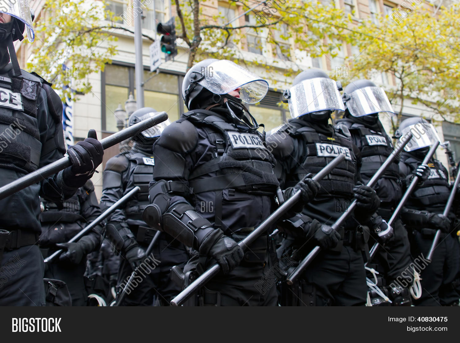 Portland Police Riot Gear N17 Image & Photo | Bigstock
