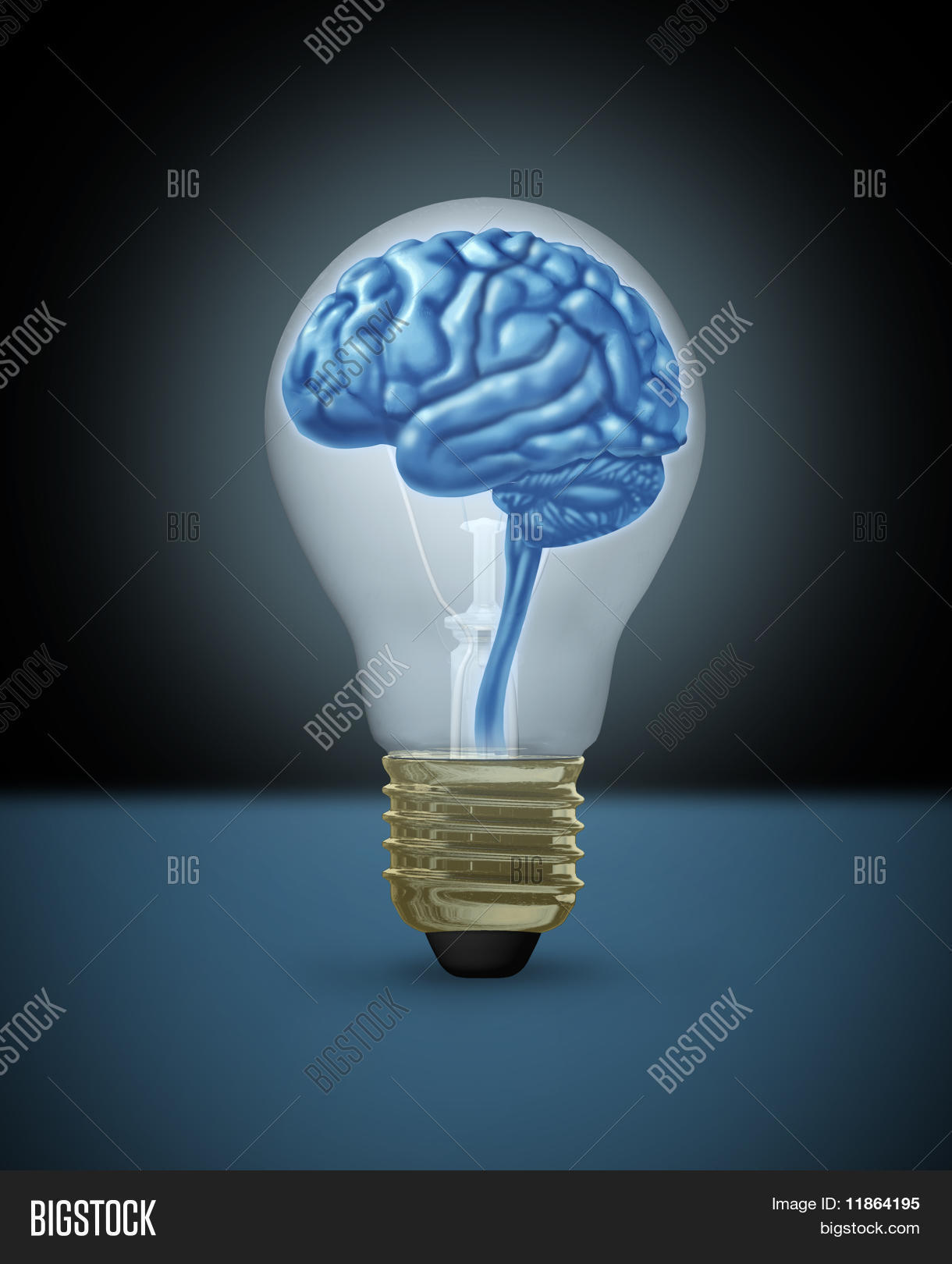 Idea Brain Light Bulb Innovation Image & Photo | Bigstock