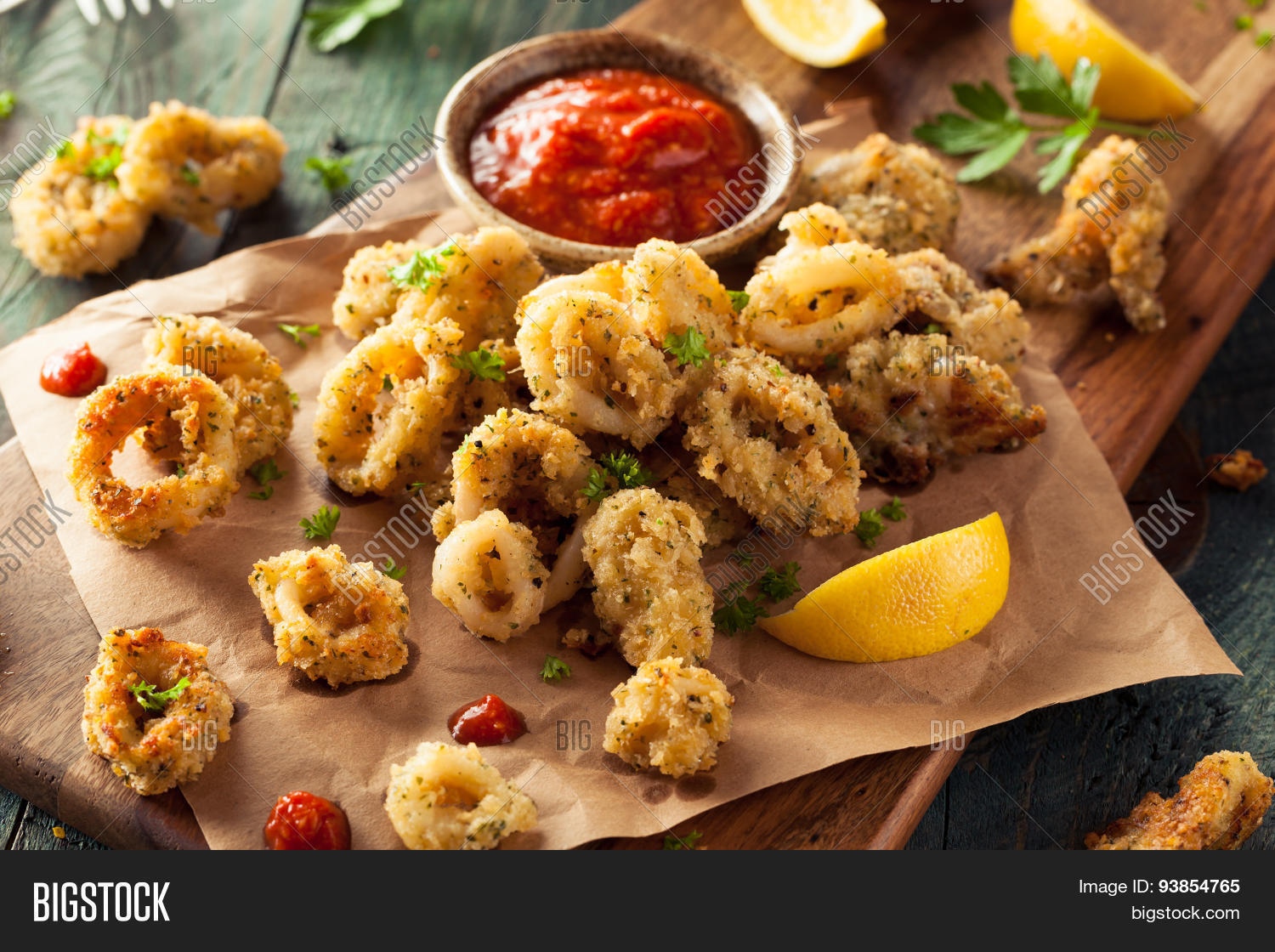 Homemade Breaded Fried Calamari Stock Photo & Stock Images | Bigstock
