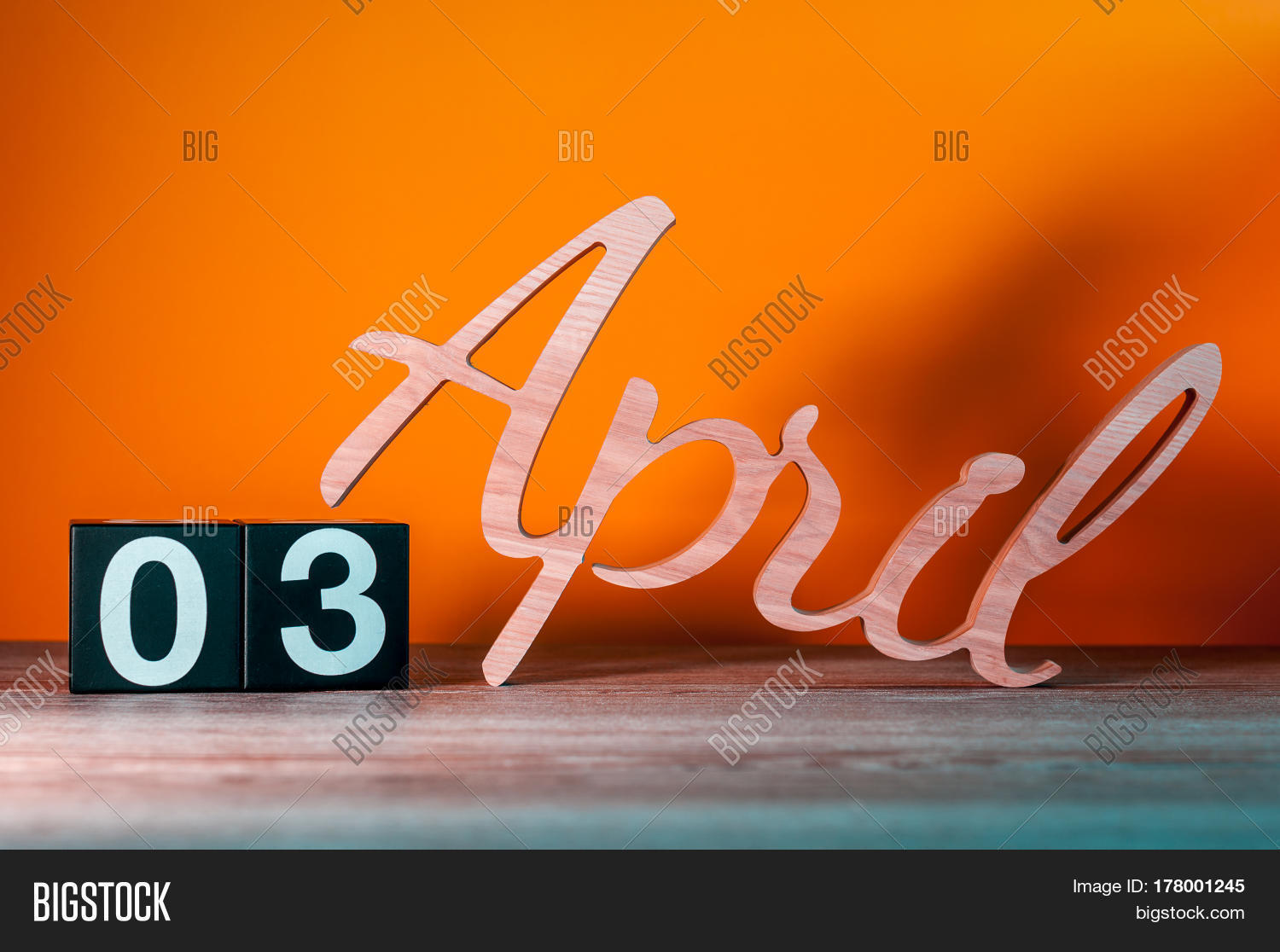 April 3rd. Day 3 Month, Daily Image & Photo | Bigstock