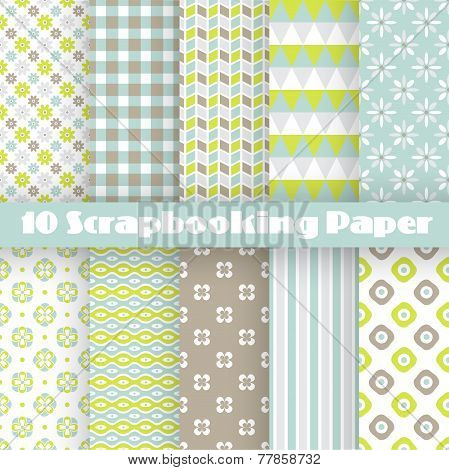 Pattern Papers Scrapbook Vector & Photo | Bigstock