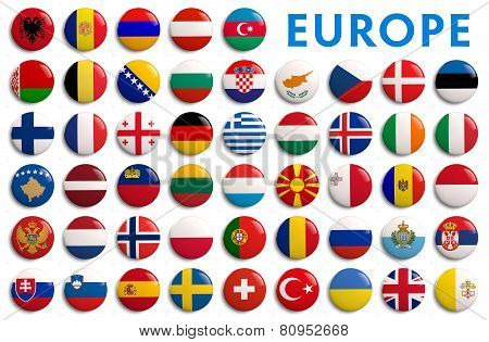All Europe Countries Flags - alphabetical order Stock Photo & Stock ...