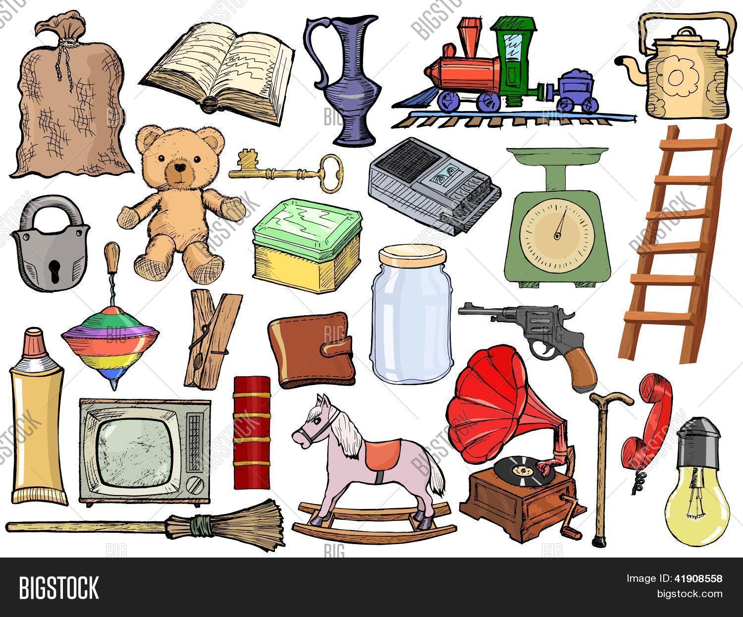 Vector y foto Conjunto De Diferentes Objetos | Bigstock