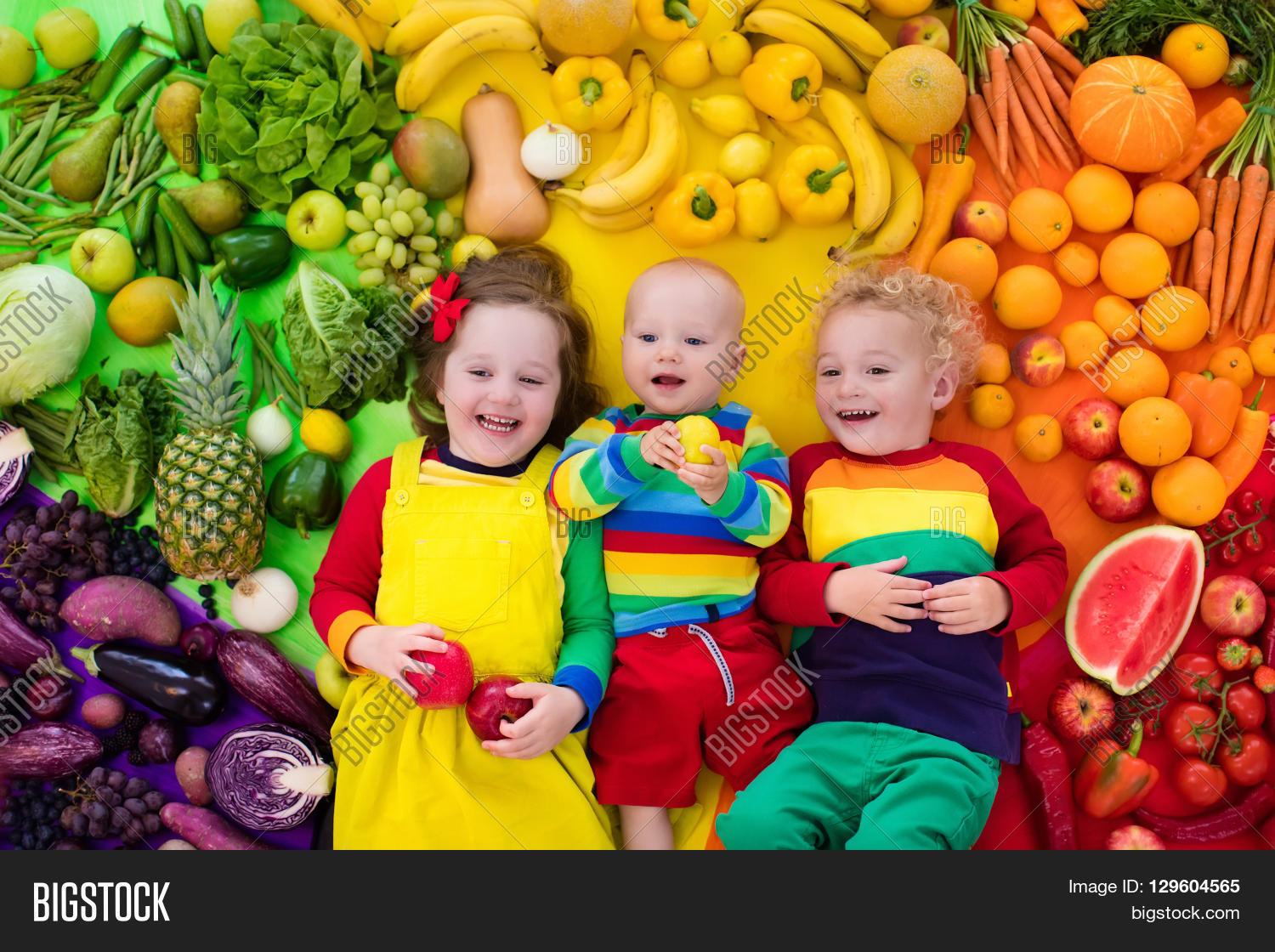 Boy Girl Baby Variety Fruit Image & Photo | Bigstock