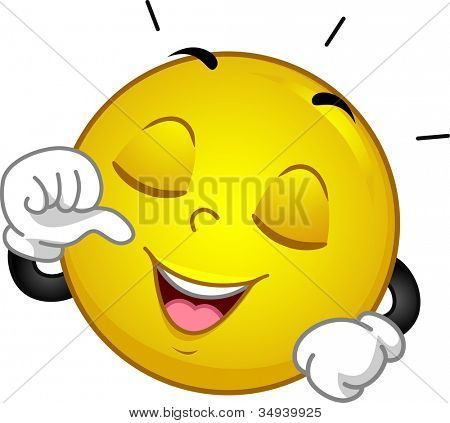 Illustration Featuring a Proud Smiley Stock Vector & Stock Photos ...