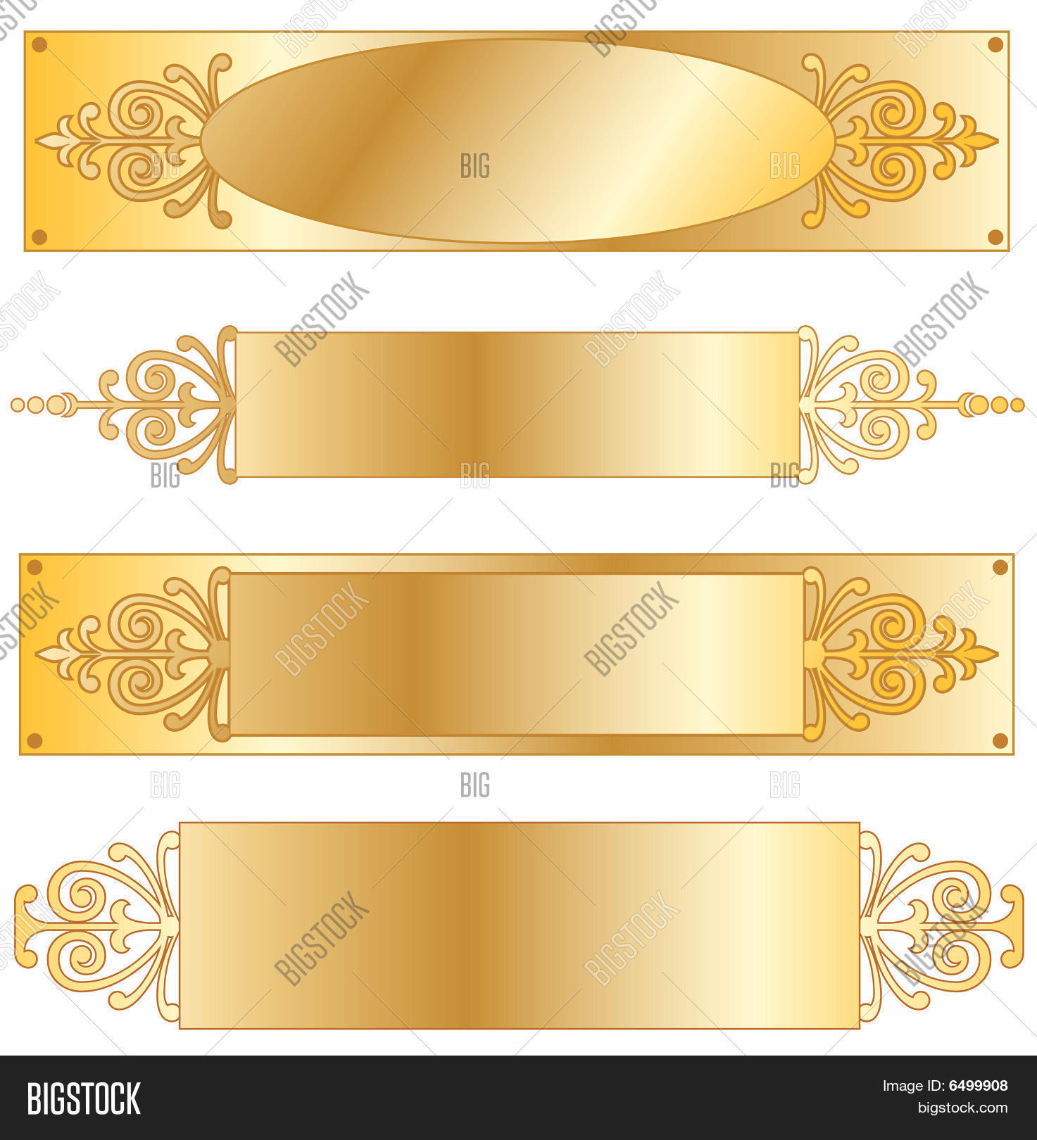 Fancy Gold Nameplate Stock Vector & Stock Photos | Bigstock
