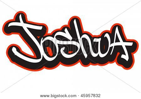 Joshua Graffiti Font Style Name. Vector & Photo | Bigstock