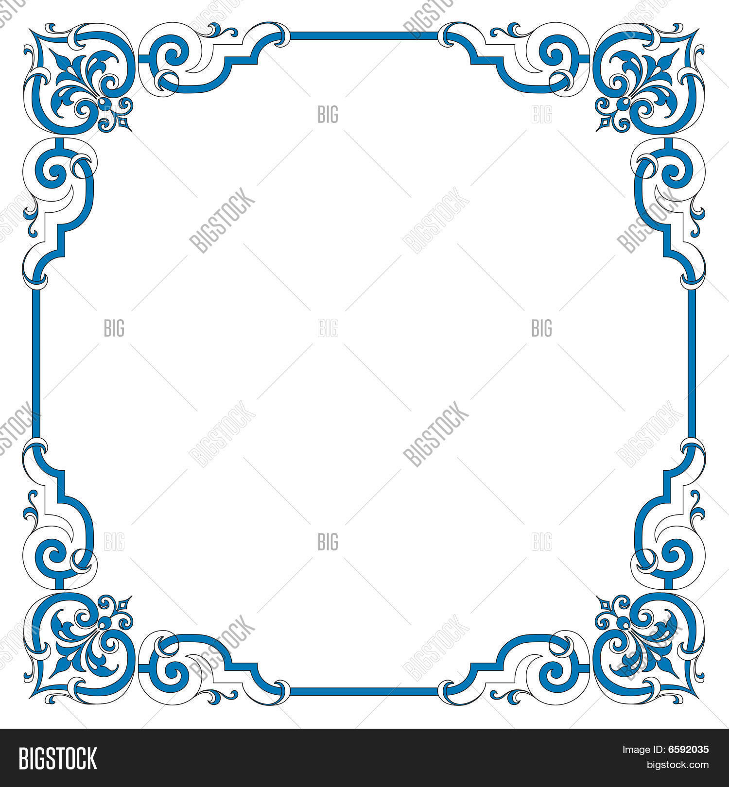 Scroll Border Ornament Vector & Photo | Bigstock
