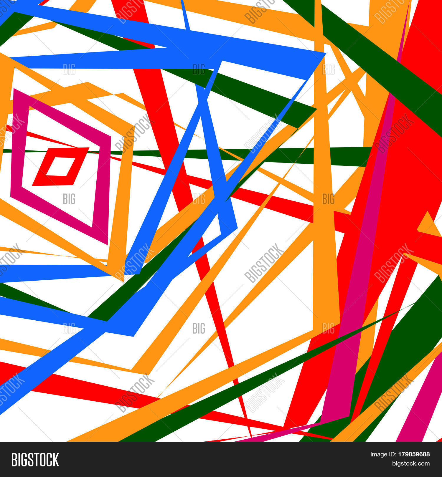 Colorful Random Edgy Pattern. Vector & Photo | Bigstock