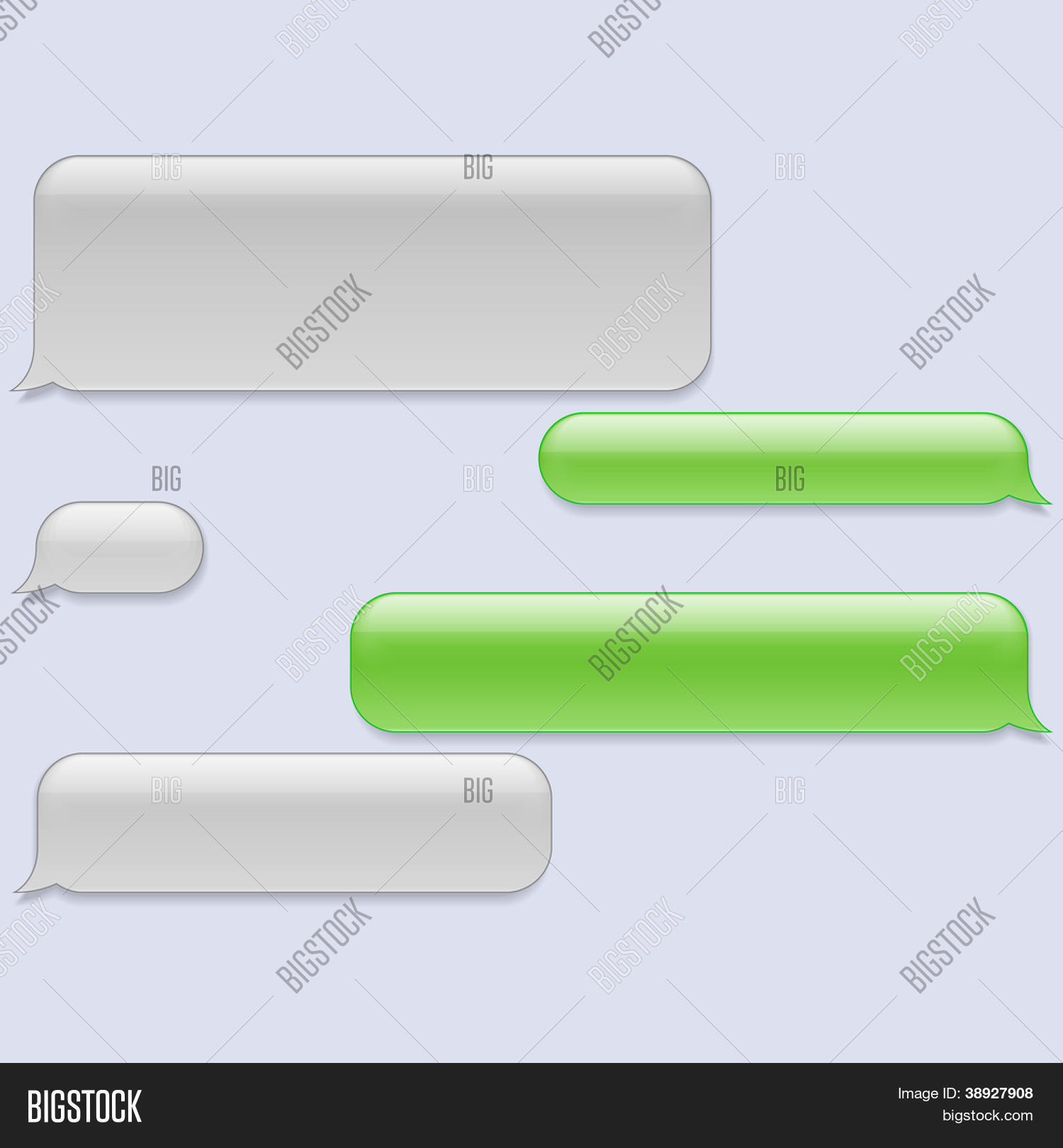 Vector phone chat bubbles. Sms messages. Speech bubbles. Short message ...